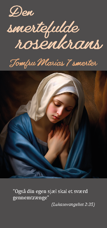 Den smertefulde rosenkrans (folder) - Foldere - Katolsk Webshop