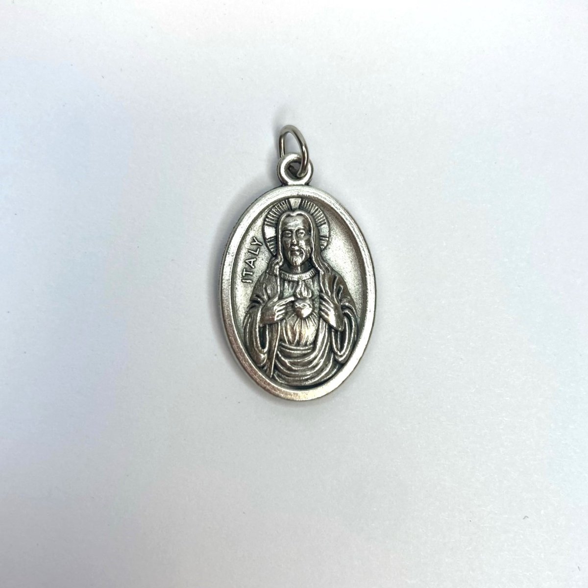 Medalje med Jesu Hjerte og Jomfru Marias Hjerte - Vedhæng og medaljer ...